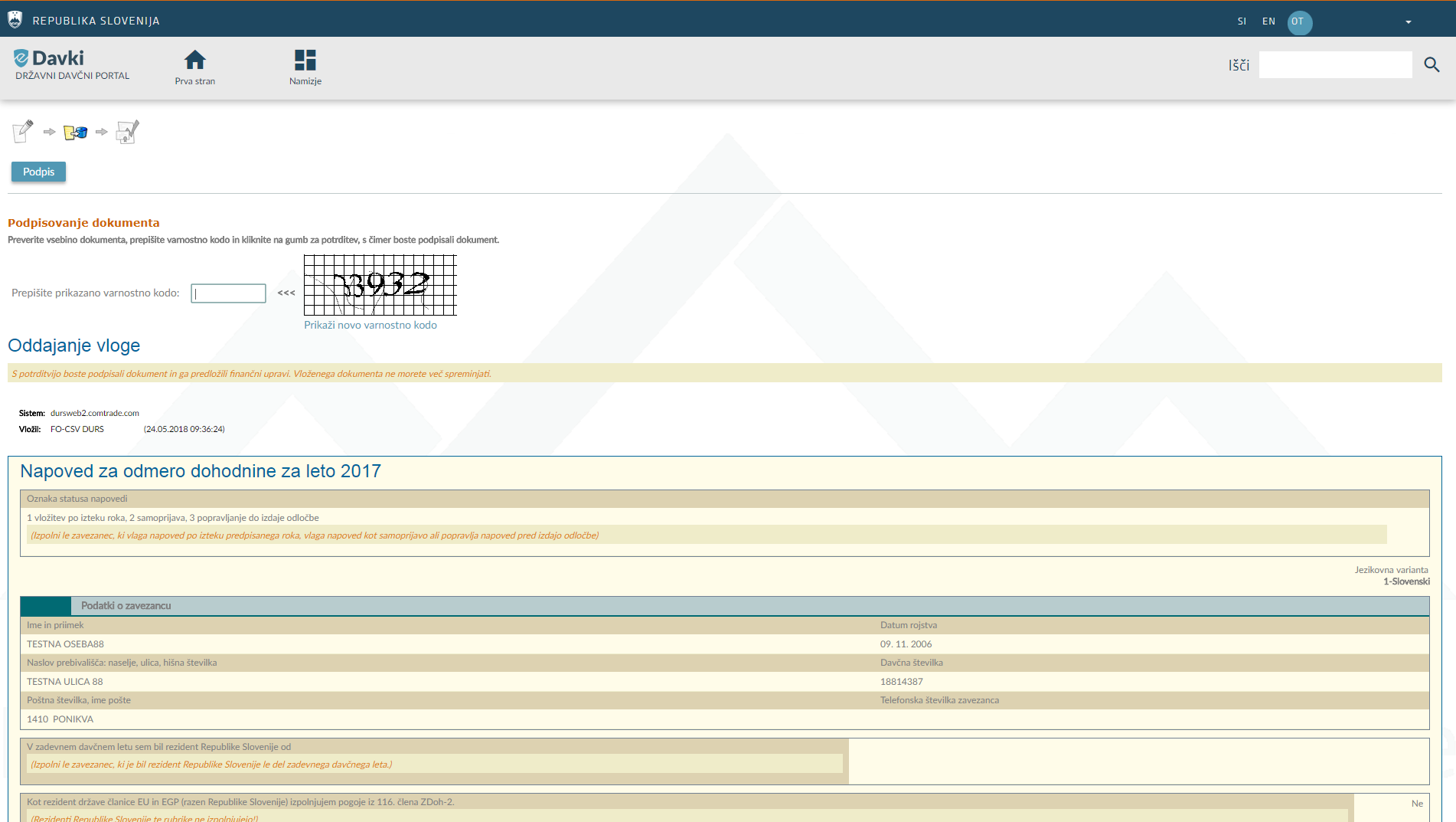 eDavki - Pri. eDoh. 2